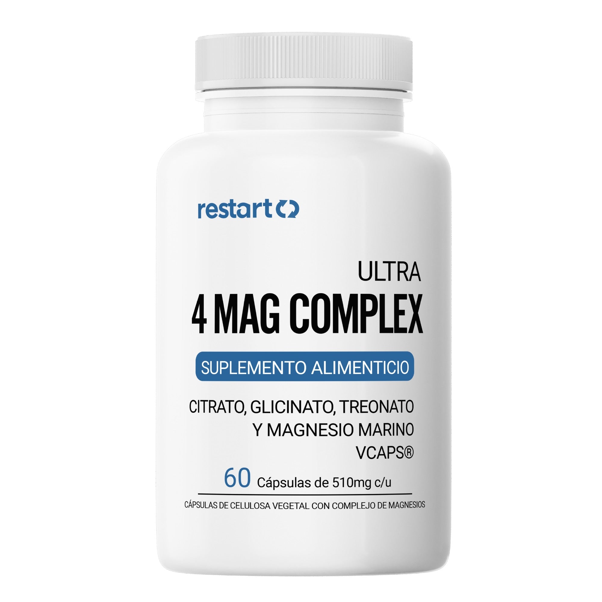4 Mag Complex Ultra - 60 Cápsulas – Restart